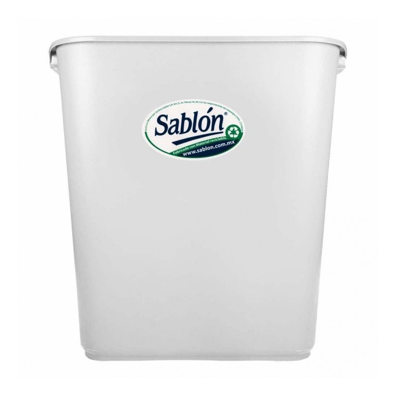 BOTE DE BASURA SABLON JUMBO RECTANGULAR 1/26 L 8021 BL