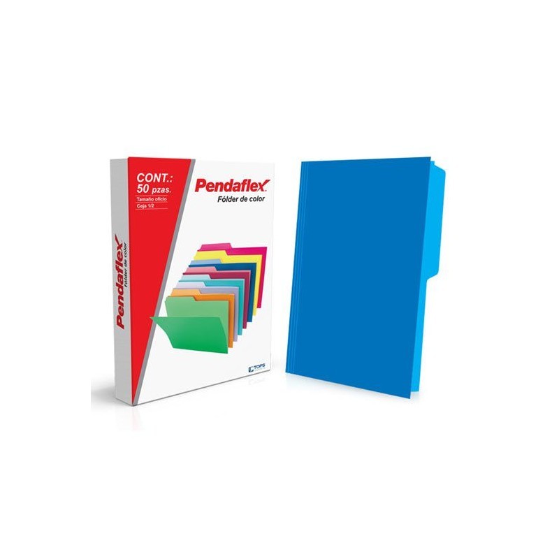 Folder Azul Tamaño Oficio Pendaflex 50 Piezas 1/50 27016